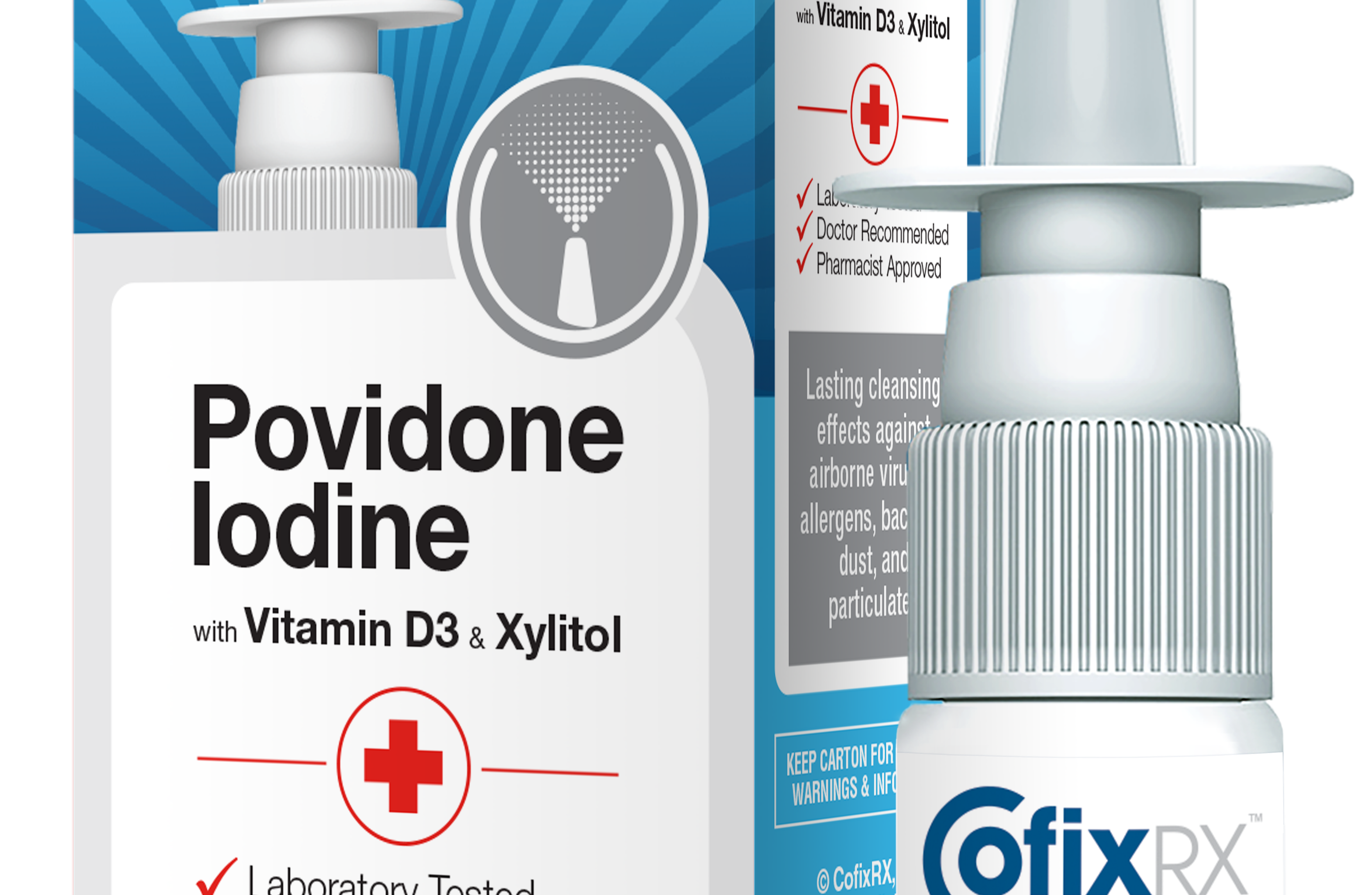 CofixRX Povidone-Iodine Nasal Solution (America Out Loud Special) | CofixRX