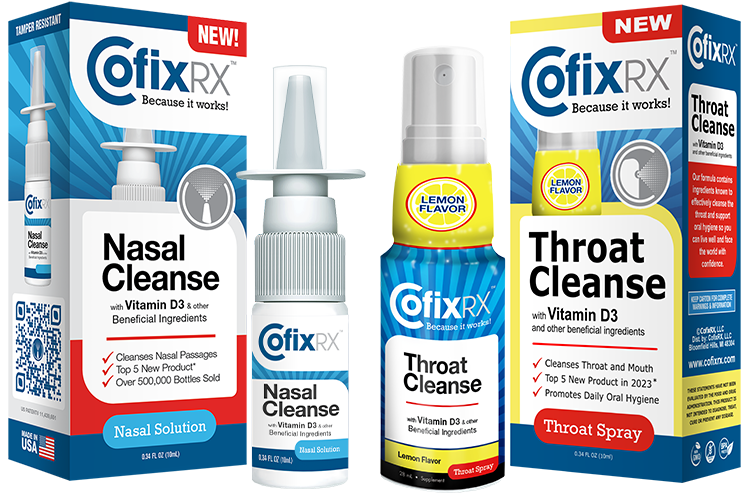 CofixRX Nasal Solution and Throat Spray | Stay Protected.