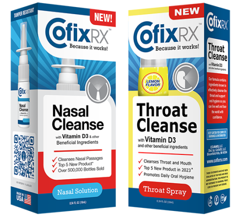 CofixRX Nasal Solution and Throat Spray | Stay Protected.