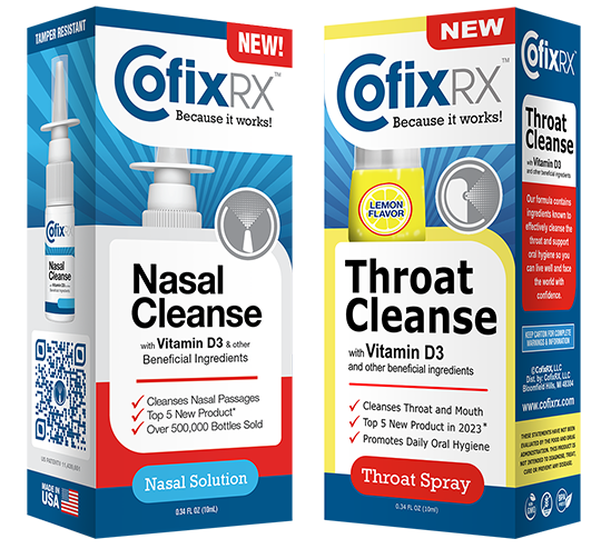 CofixRX Nasal Solution and Throat Spray | Stay Protected.