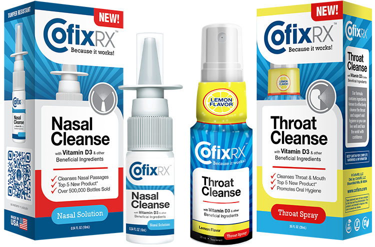CofixRX Nasal Solution and Throat Spray | Stay Protected.